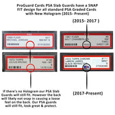 10pk PSA Slab Guards for Standard Graded PSA Slabs 14 Color Options ...